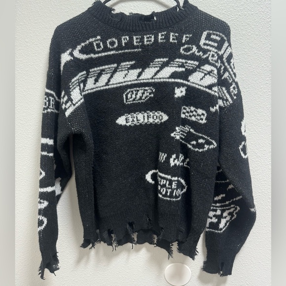 Sweaters | Vintage Ripped Sweater | Poshmark